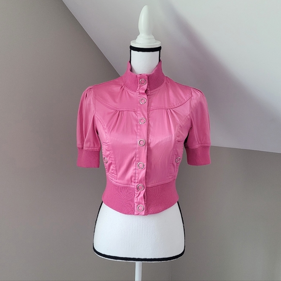 Miss Lili | Tops | Miss Lili Y2k Crop Jacket | Poshmark